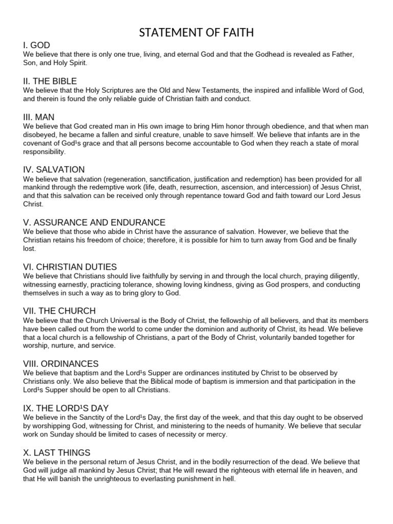 STATEMENT-OF-FAITH | PDF