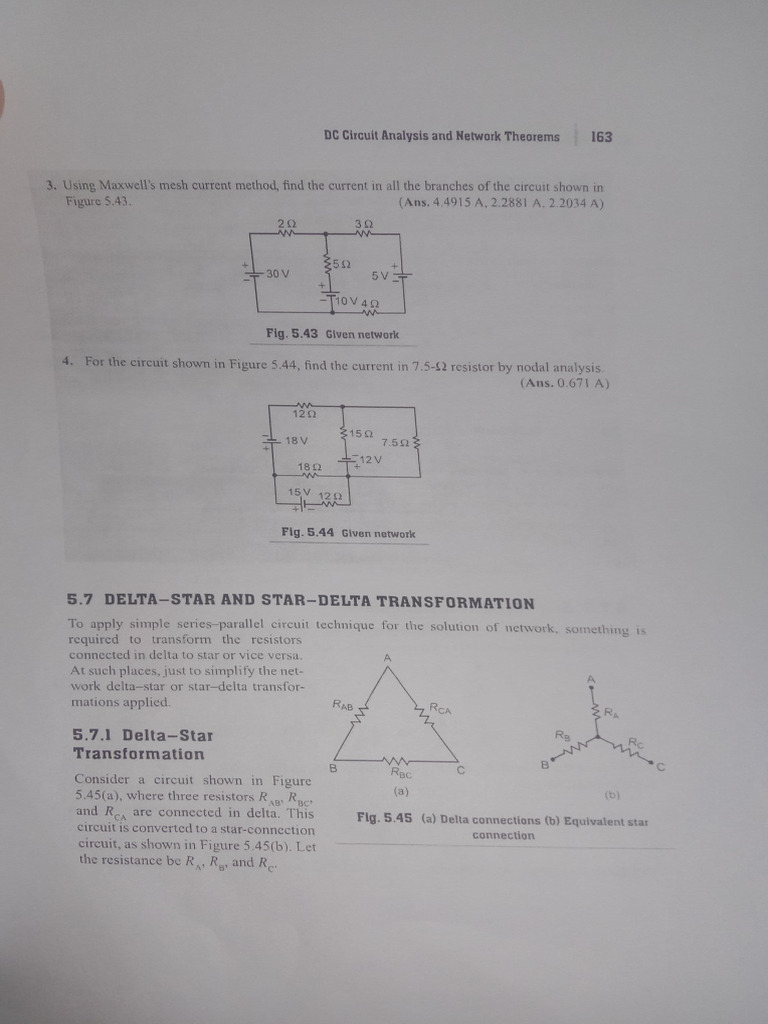 Delta Star Transformation | PDF