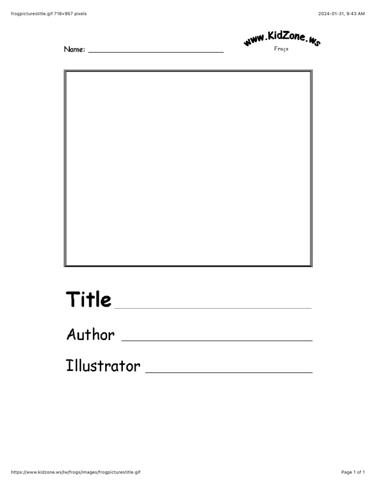 Comic Strip Template | PDF