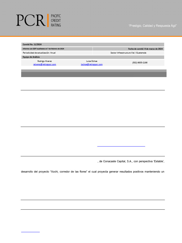 GT Conacaste Capital Calificación de Riesgo | PDF | Inflación ...