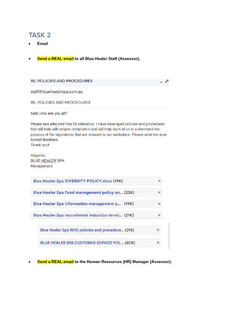 TASK 2 EMAIL | PDF