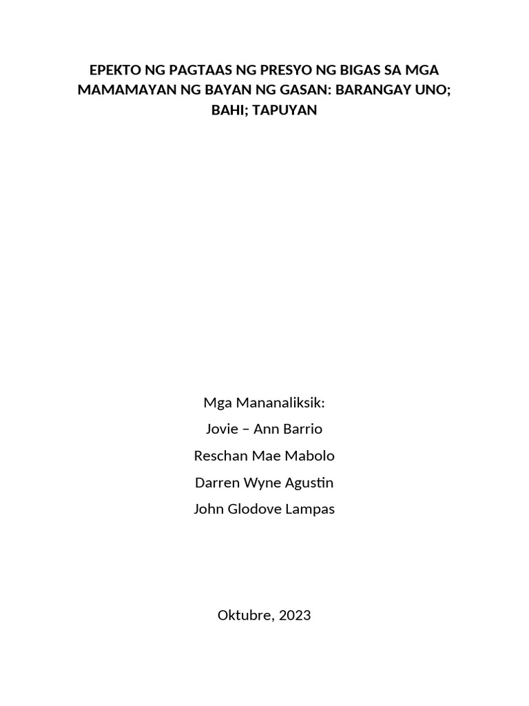 Filipino Research | PDF