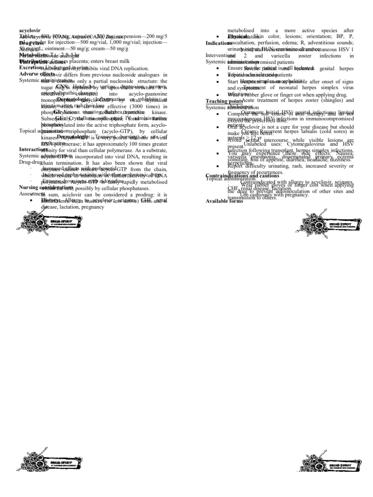 Complete Drug Study | PDF | Herpes Simplex | Benzodiazepine