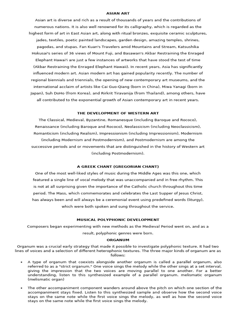 ART APPRECIATION (Part 2) | PDF