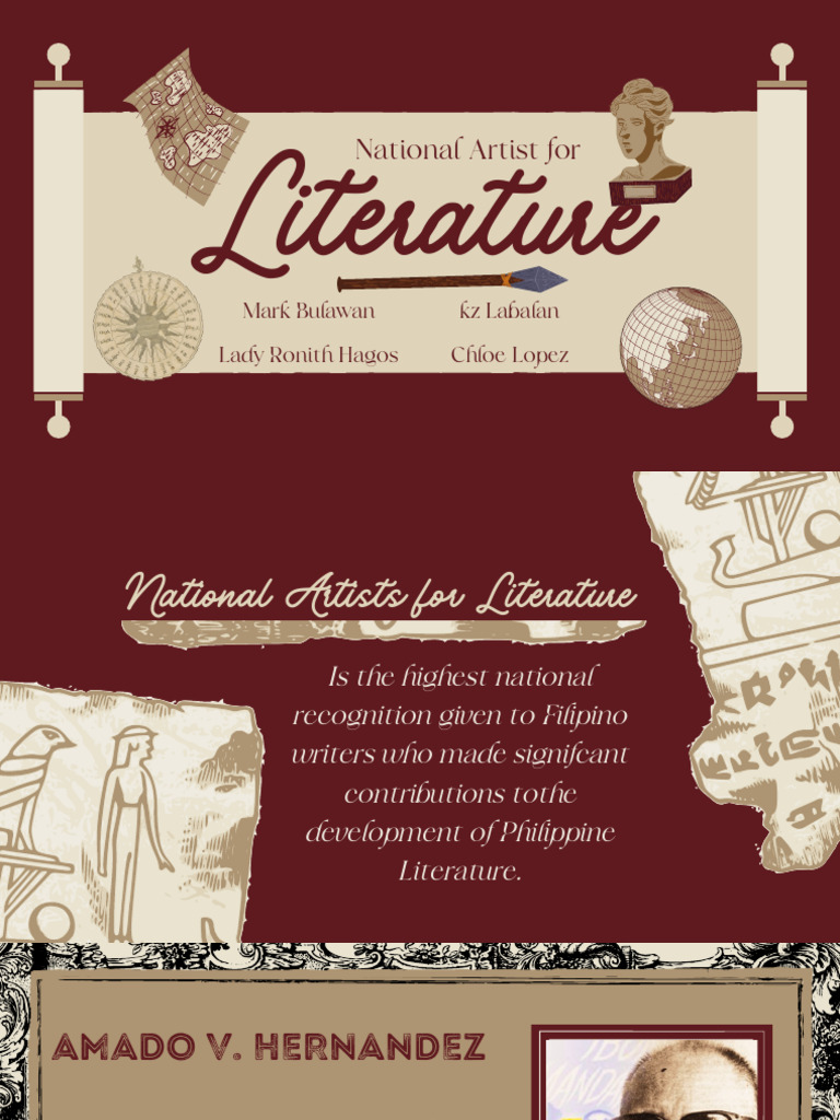National Artist of Literature Presentation | PDF