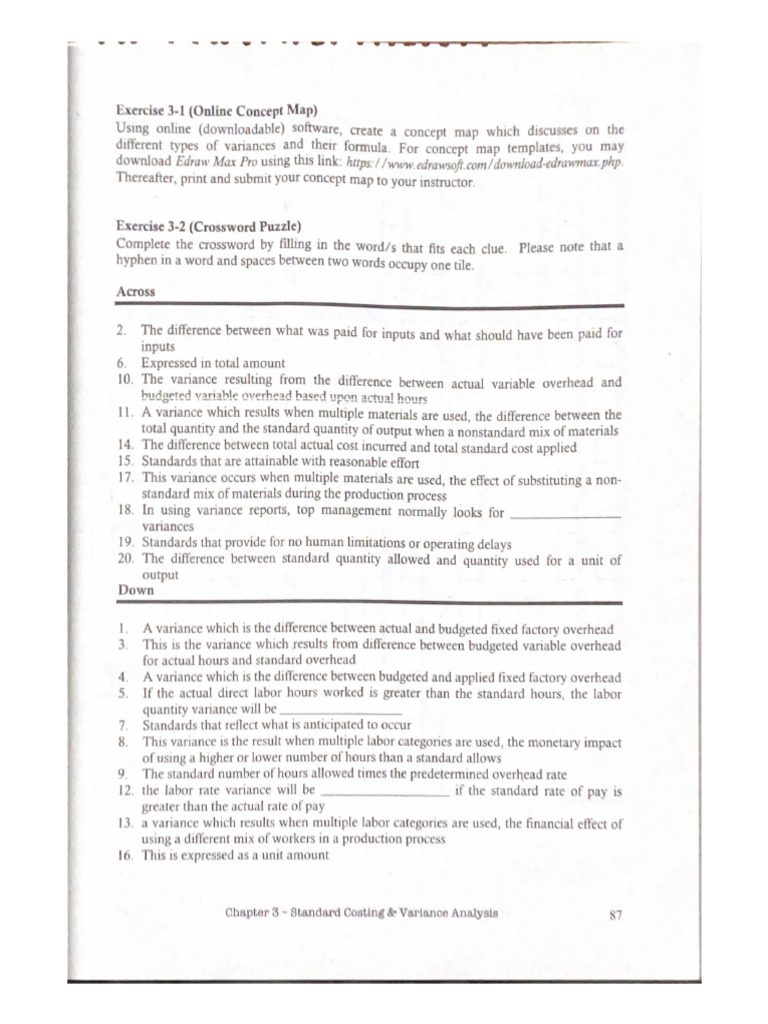 ManAcc Chap 3 Exercises | PDF