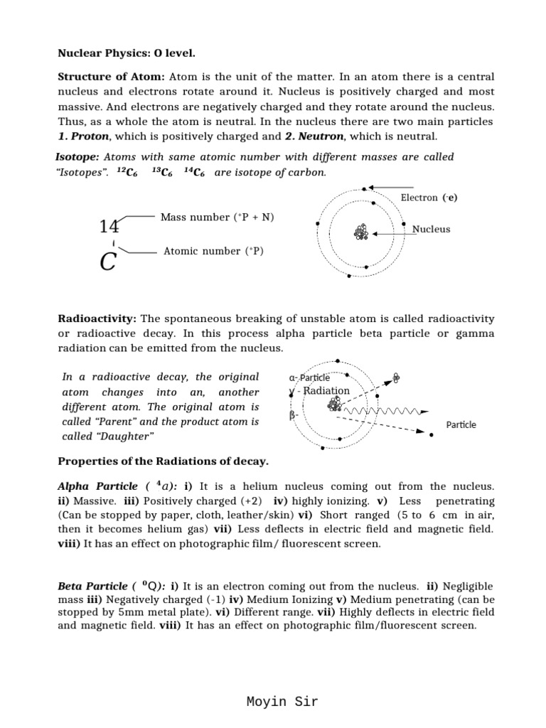 Nuclear Physics Radioactivity | PDF