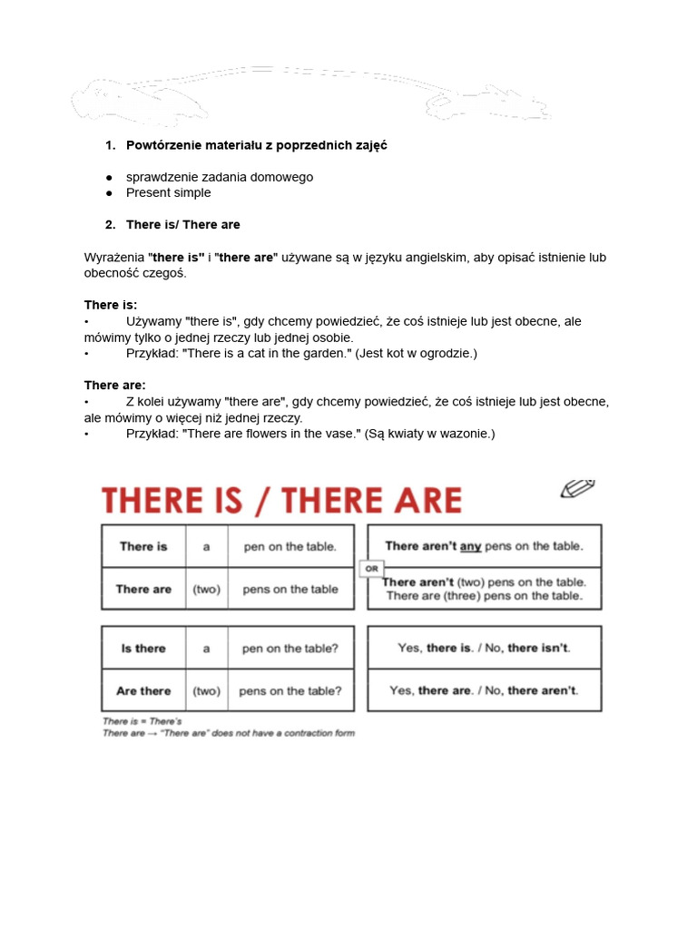 There Isthere Are + Prepositions - 240906 - 144339 | PDF