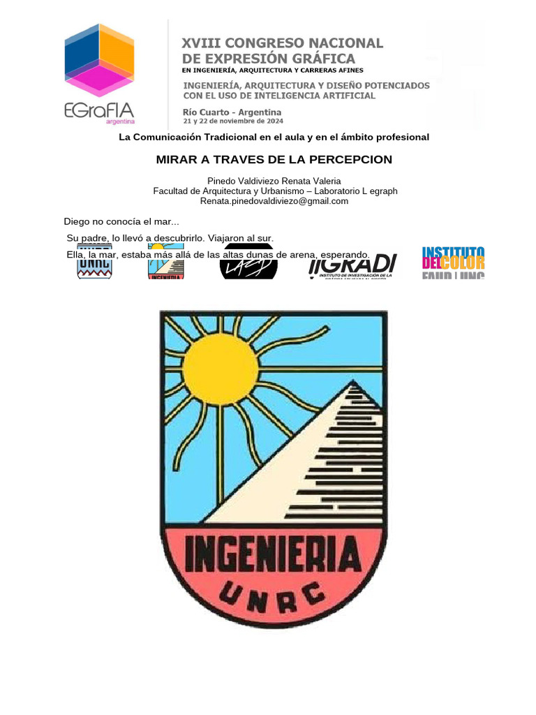 MIRAR A Traves de La PERCEPCION - PINEDO VALDIVIEZO - EGRAFIA | PDF