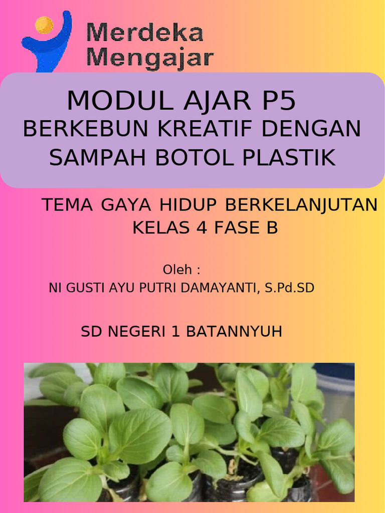 Lampiran 4 Modul P5 Semester 1 | PDF