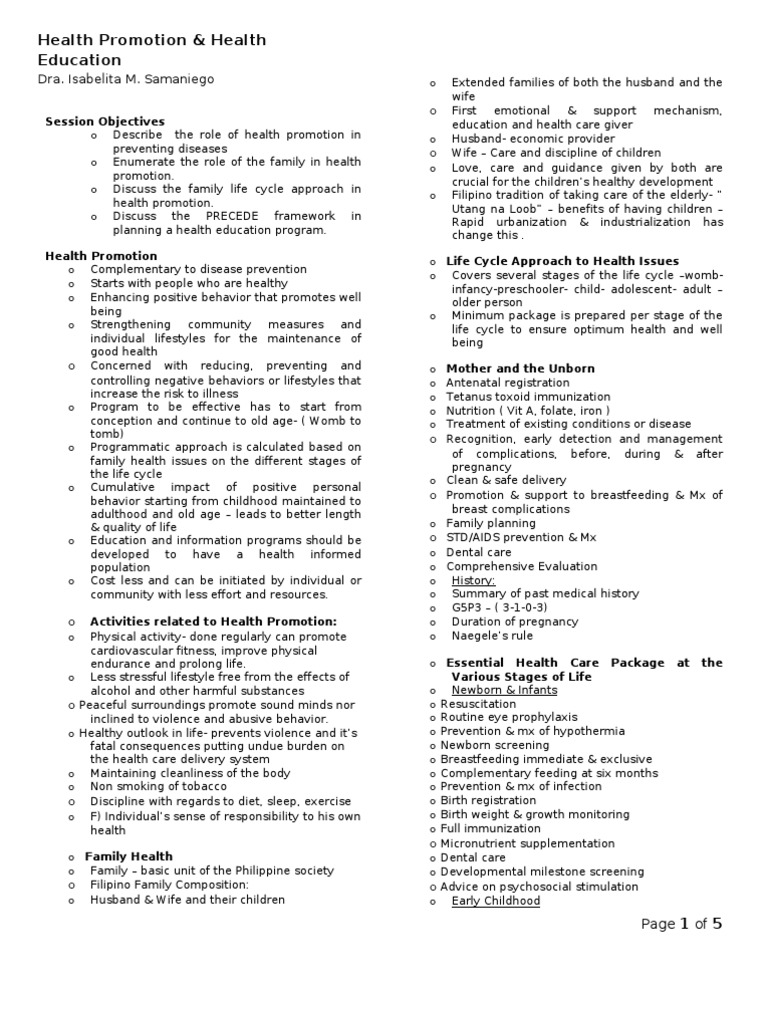 Health Promotion and Health Education | PDF | Preventive Healthcare ...