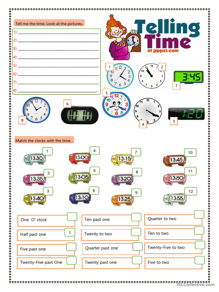 Telling The Time | PDF