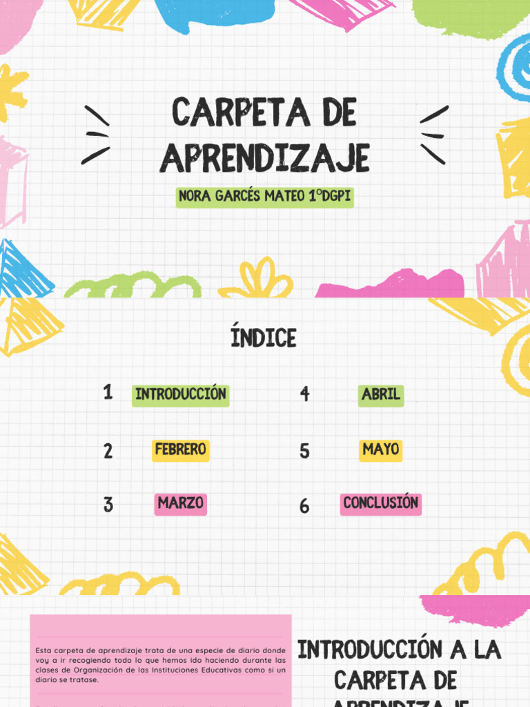 Carpeta de Aprendizaje | PDF