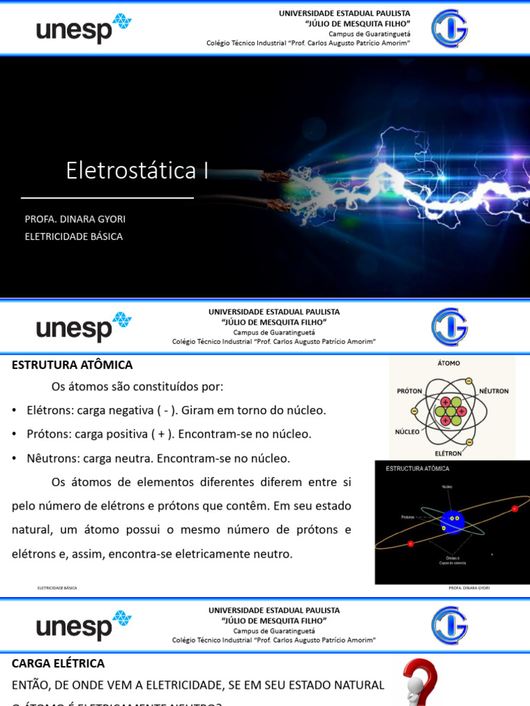 2 Eletrostatica Parte I Pdf