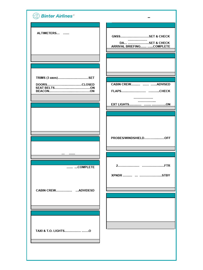 Normal Checklist ATR72-500 | PDF