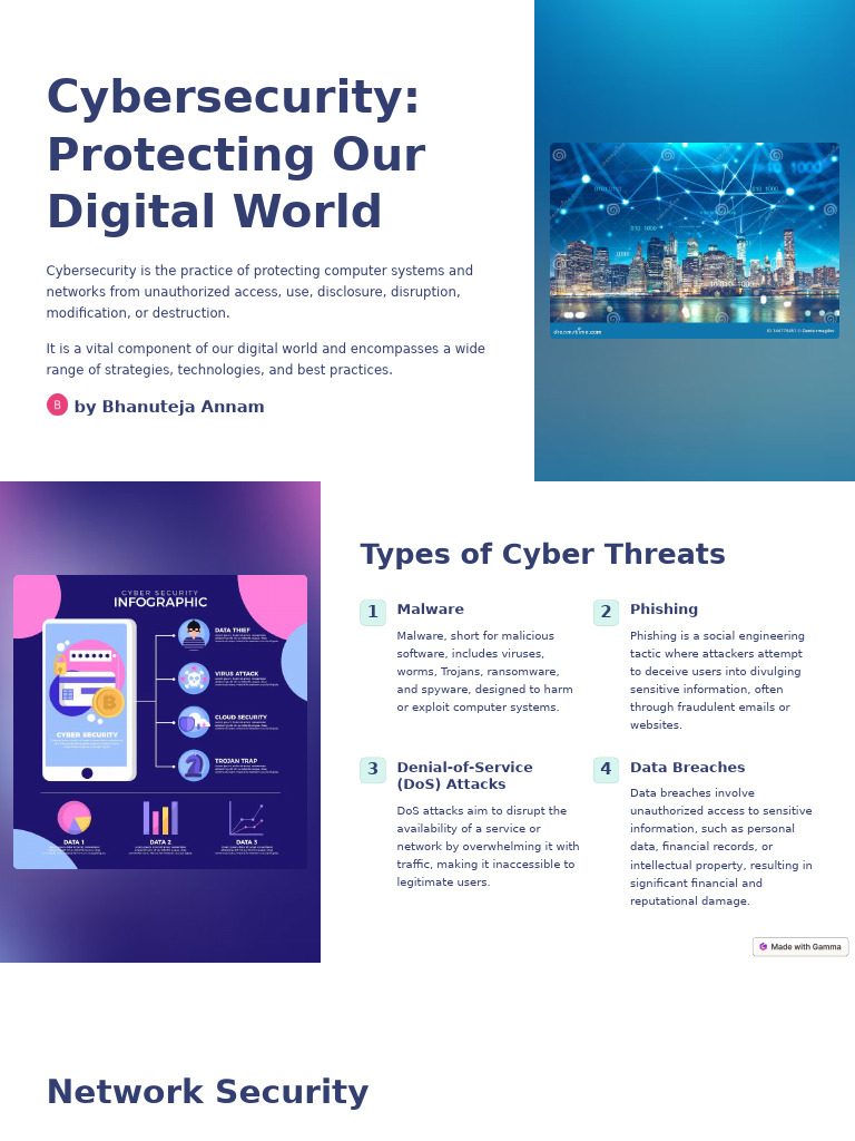 Cybersecurity Protecting Our Digital World | PDF