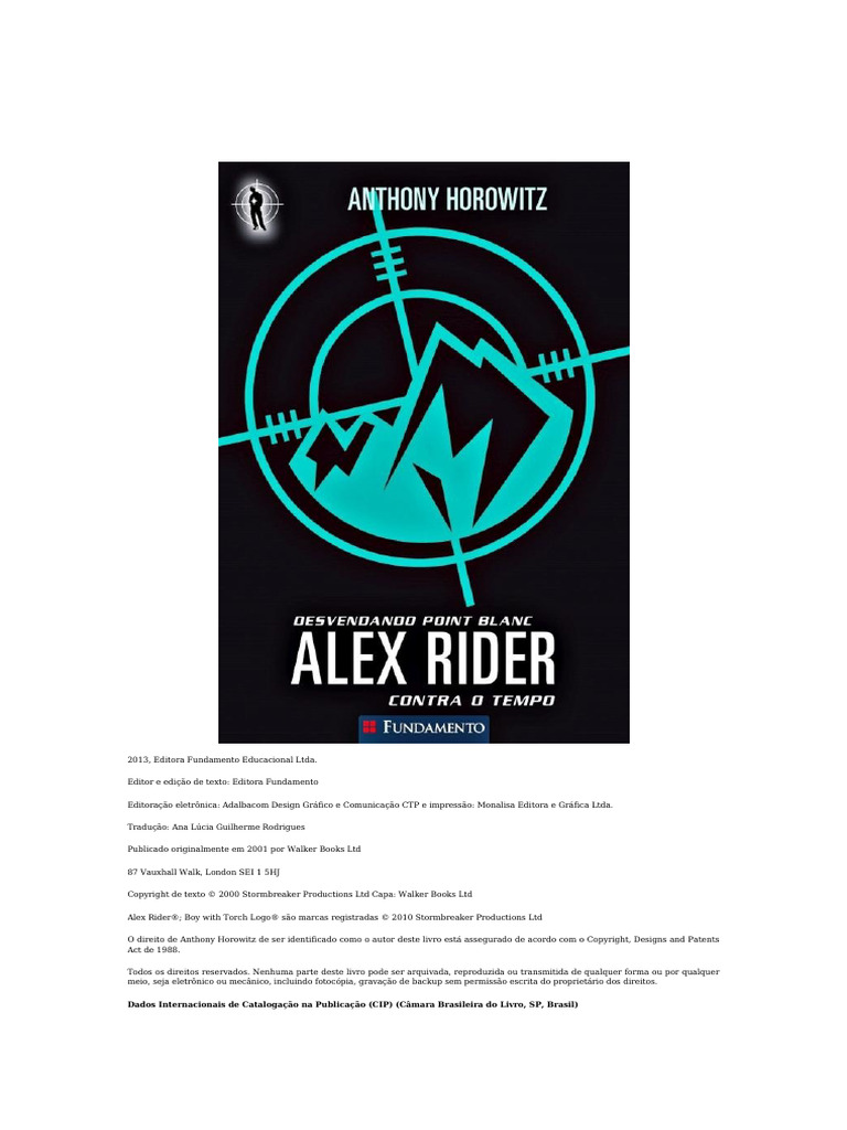 Desvendando Point Blanc (Alex R - Anthony Horowitz | PDF