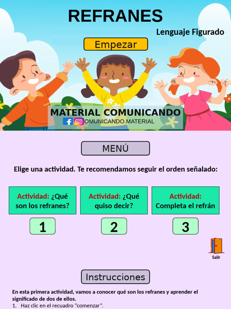 Refranes COMUNICANDO | PDF