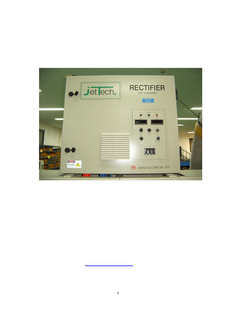 Rectifier Manual and Calibration For Customers | PDF