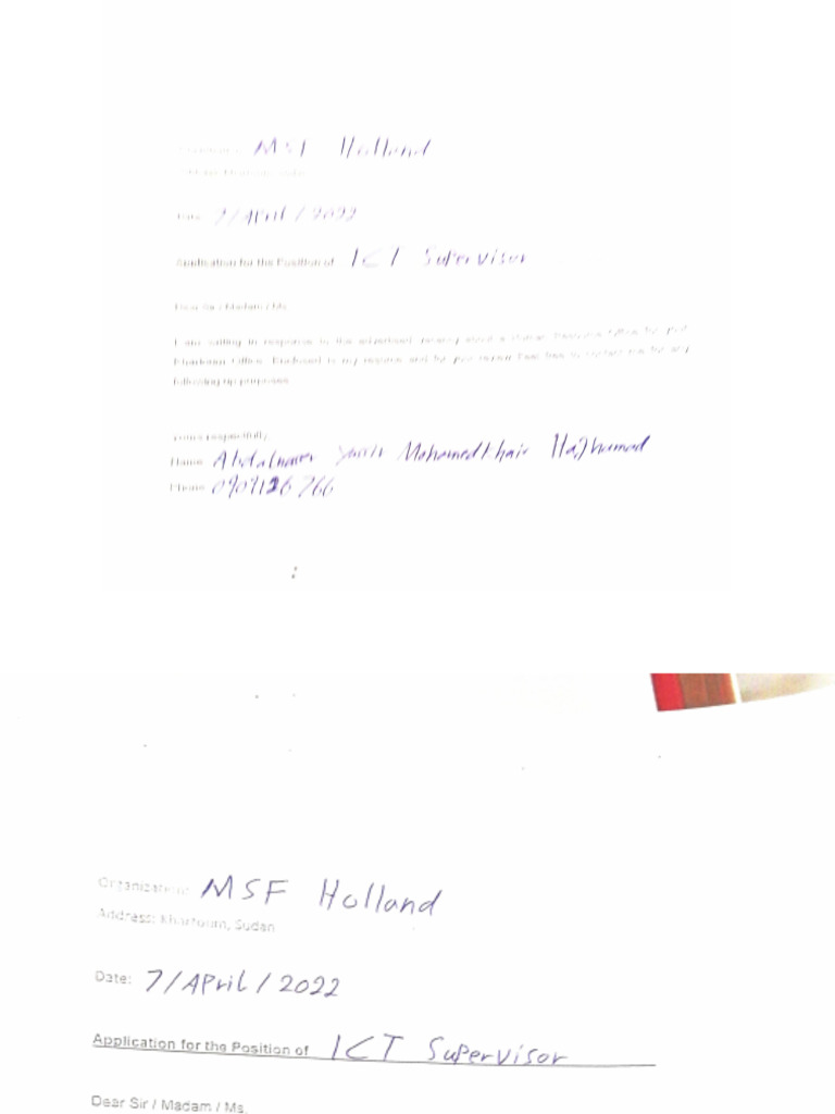 MSF Ict - 1 - 023135 | PDF