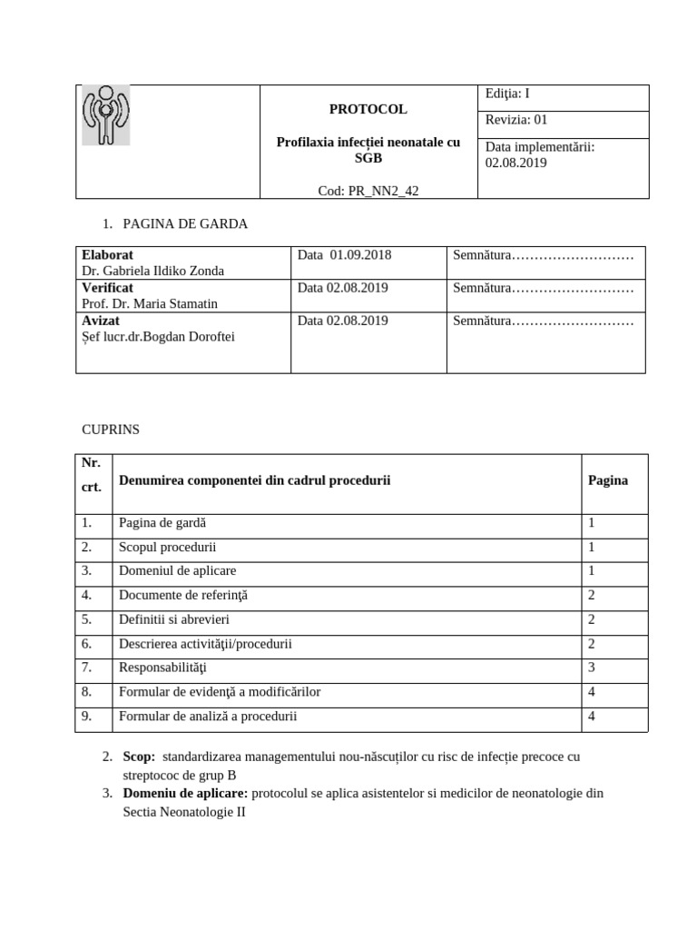 Protocol Management SGB | PDF