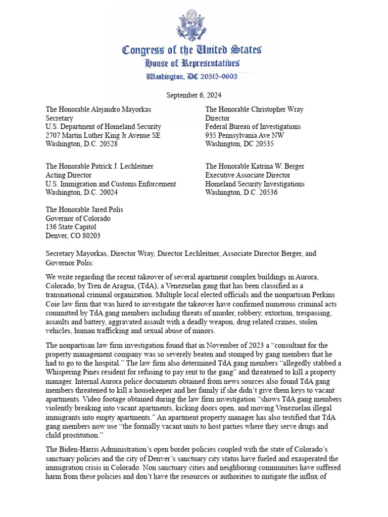 TDA Letter Final Version 2 | PDF