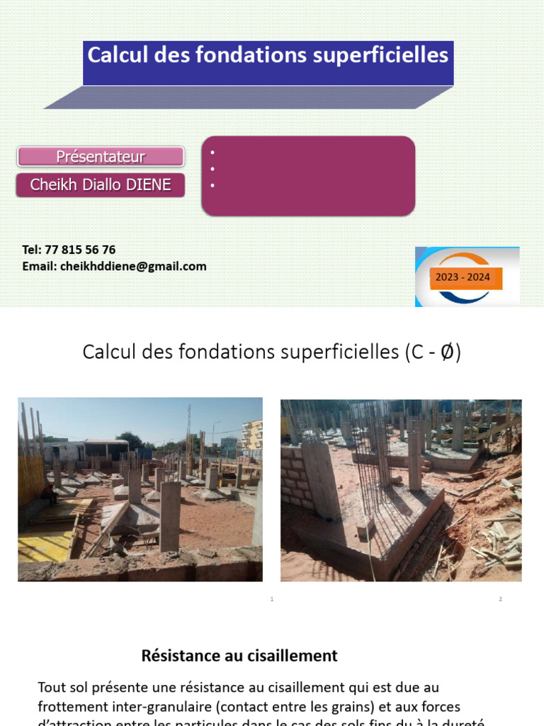Calcul Fondation | PDF