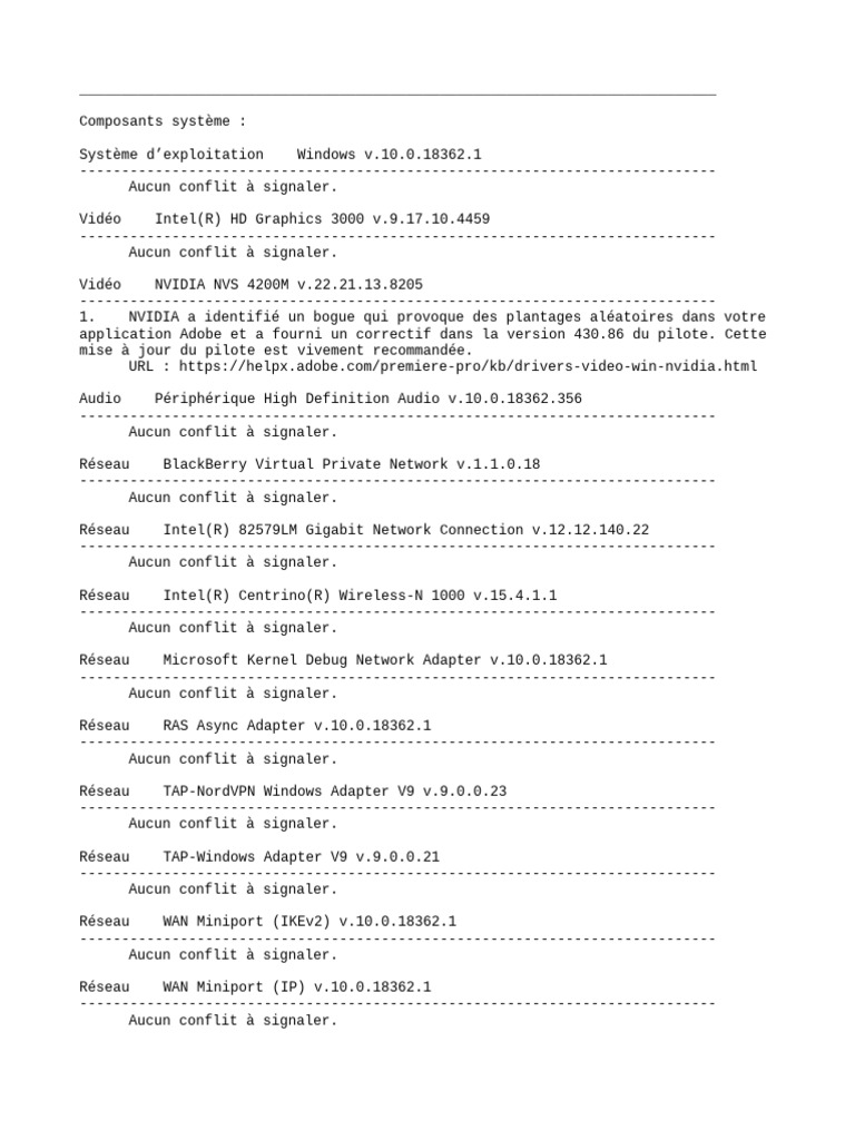 System Compatibility Report | PDF
