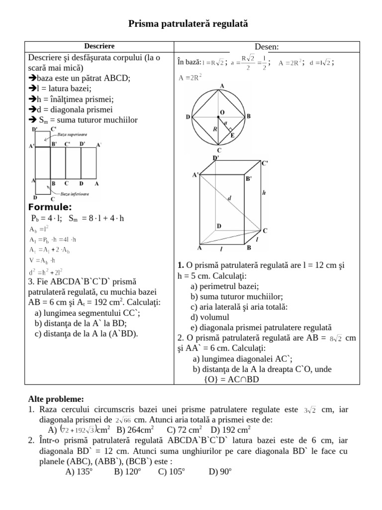 0 Prisma Patrulatera Regulata | PDF