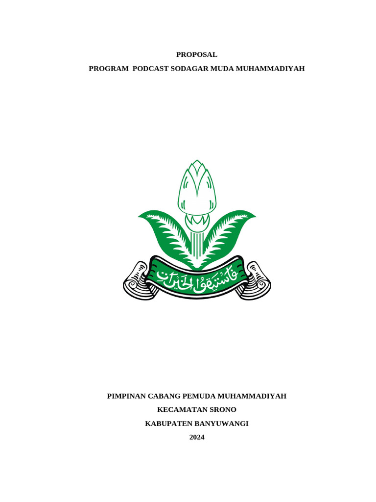 Proposal Podcast Sodagar Muda 2024 | PDF | Multimedia | Business