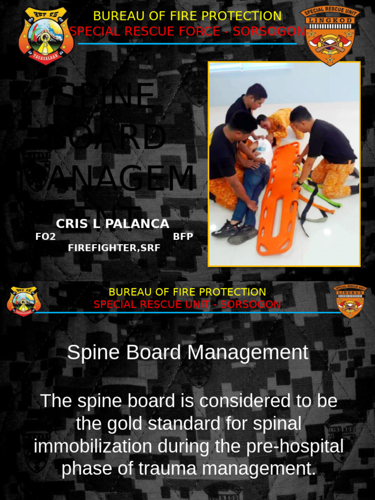 Spine Board Management for Rescue Units | PDF