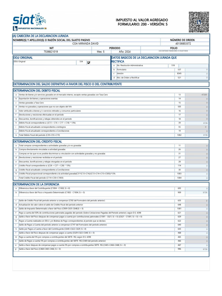 Form. 200 Mayo 2024 | PDF