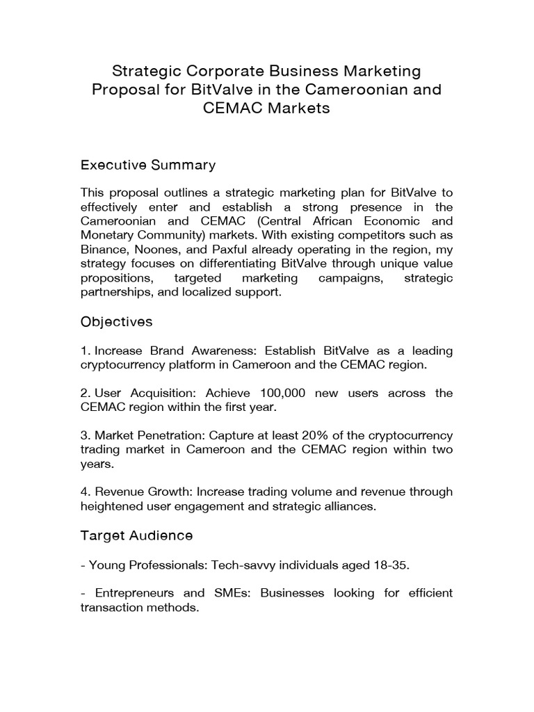 Strategic Corporate Business Marketing Proposal For Bitvalve 2024 | PDF