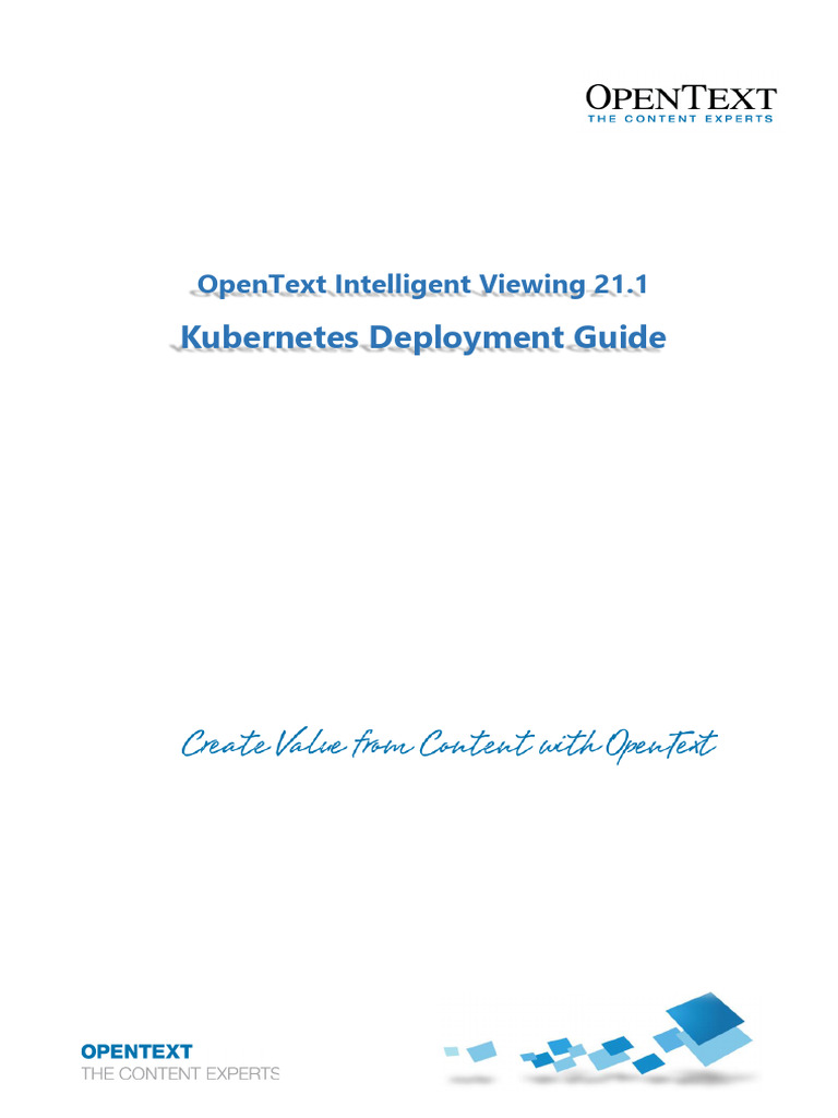 OpenText Intelligent Viewing Deployment Guide - 21.1 | PDF | Trademark ...