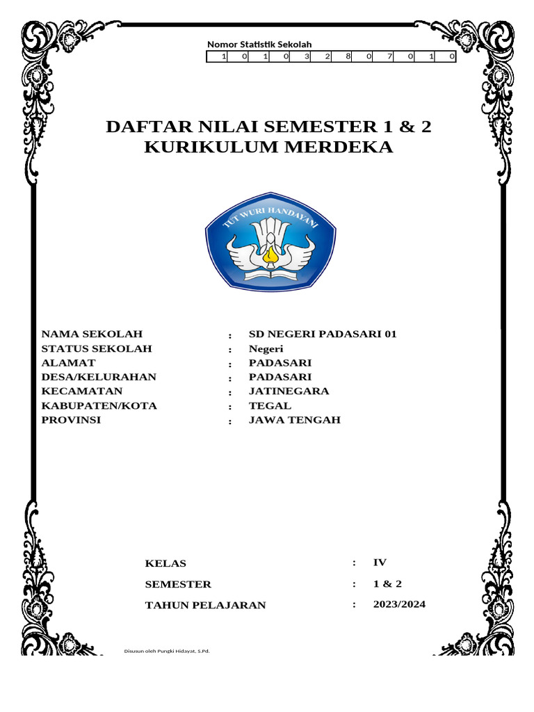 DAFTAR NILAI IKM KELAS 4 | PDF