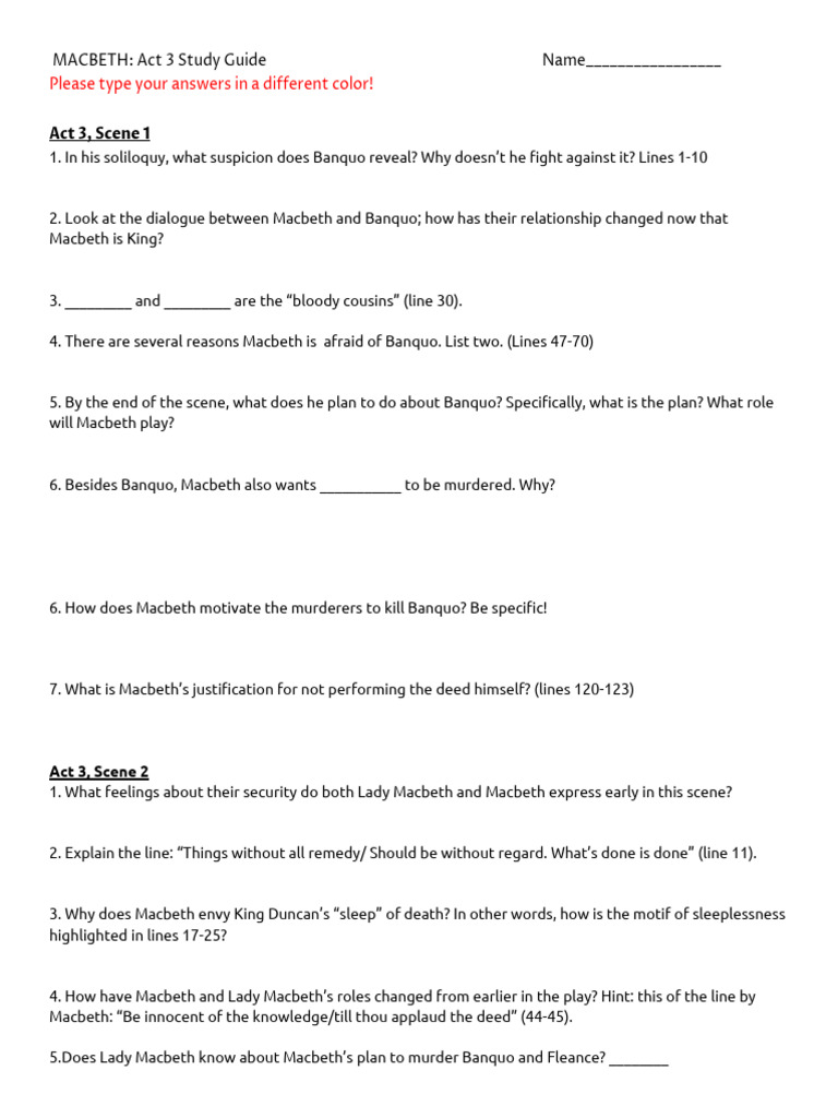 Anna Madi - 2024 Act 3 Study Guide | PDF