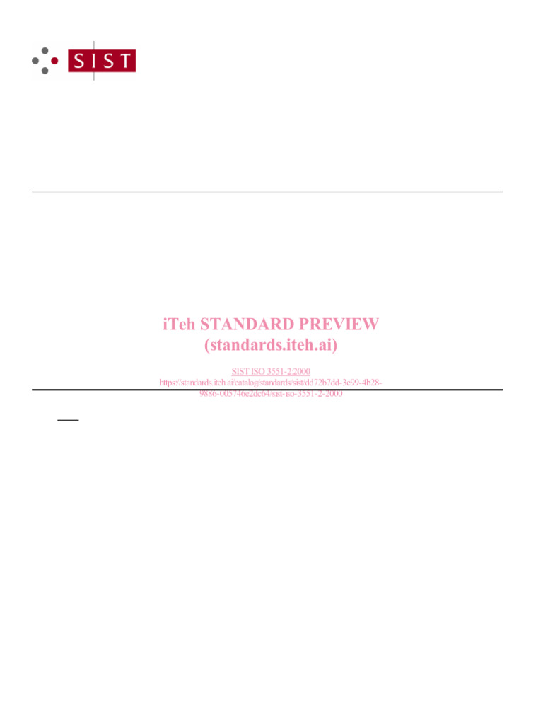 Sist Iso 3551 2 2000 | PDF