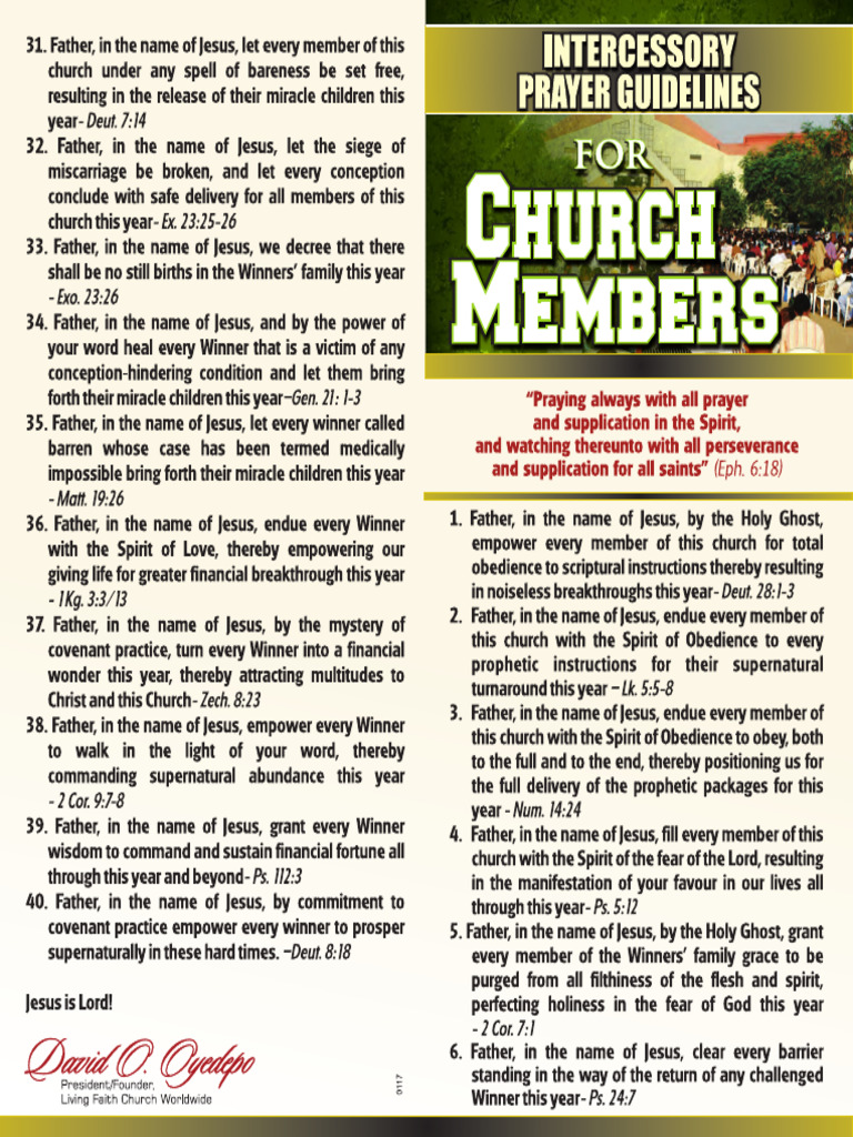 For Church Members | PDF