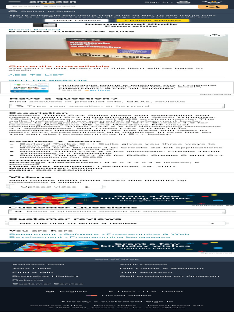 Borland Turbo C++ Suite | PDF