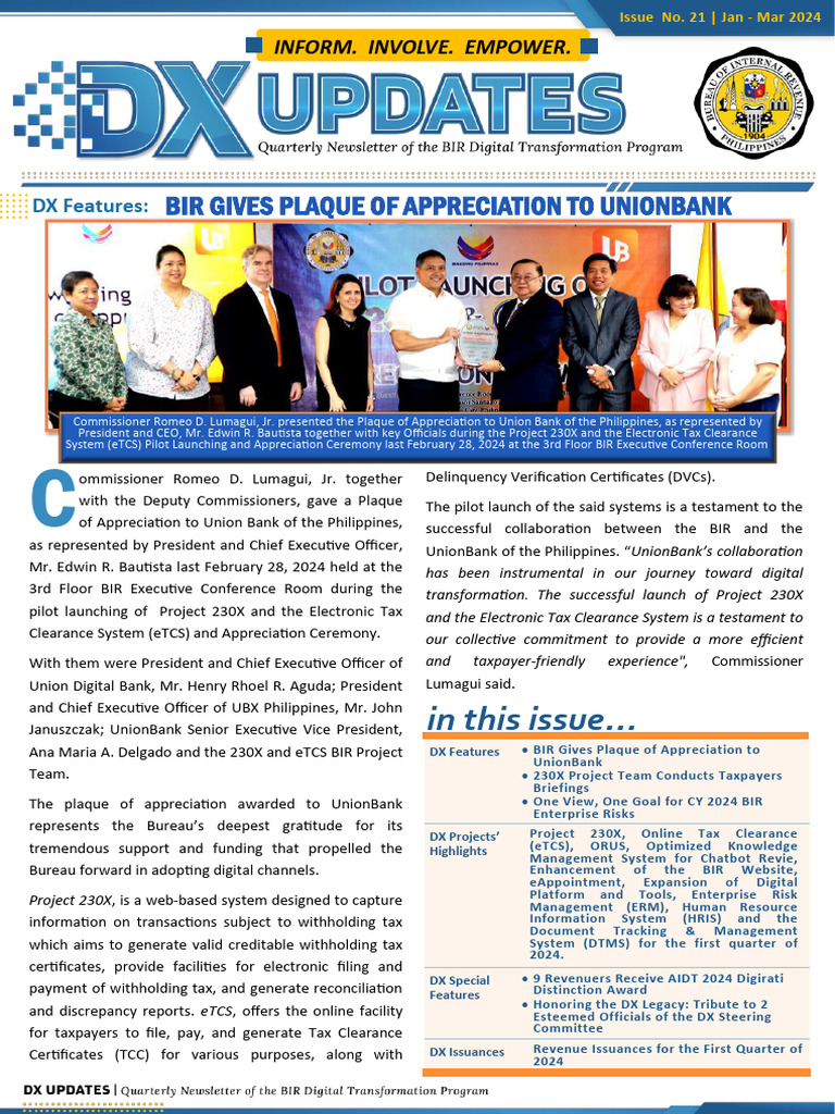 DX Updates Issue No. 21 January To March 2024 | PDF