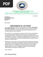 RCCG Letter | PDF