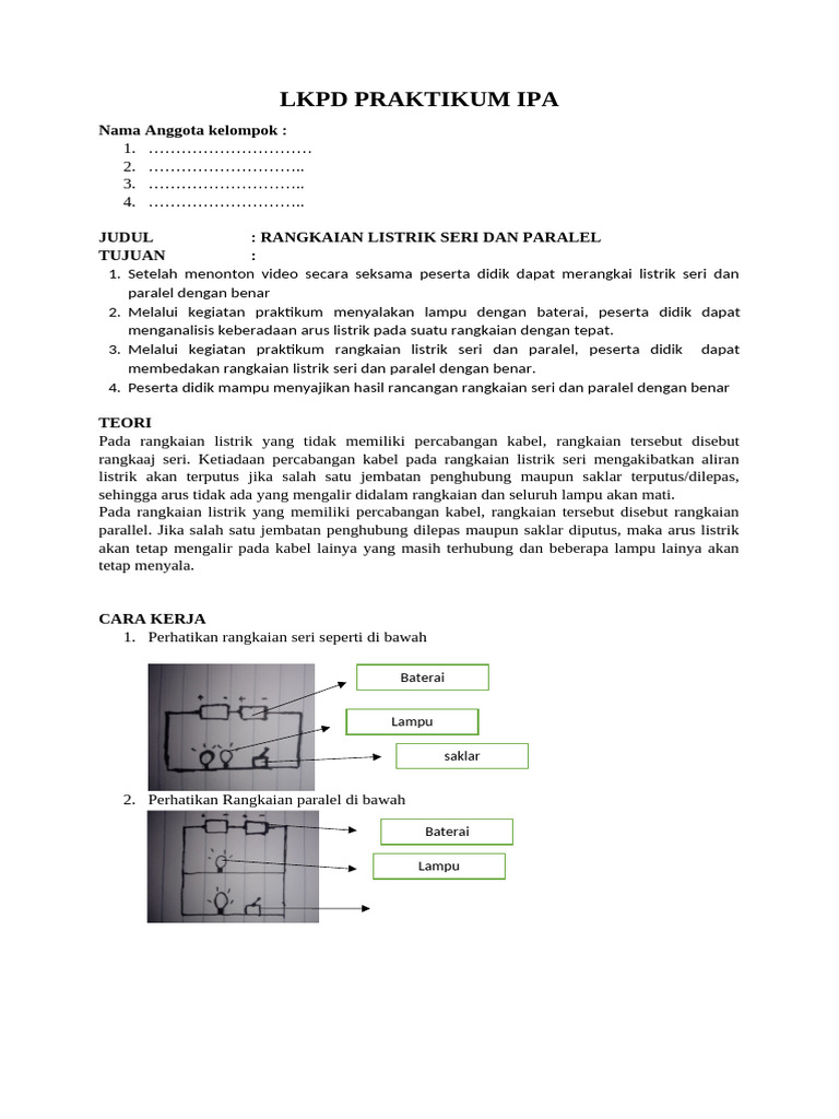 LKPD PRAKTIKUM IPA | PDF