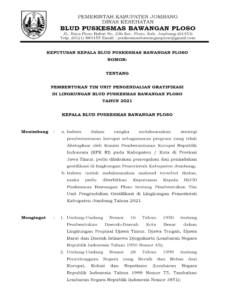 SK Tim Gratifikasi - ILIDE - Info Platform PDF Viewer | PDF