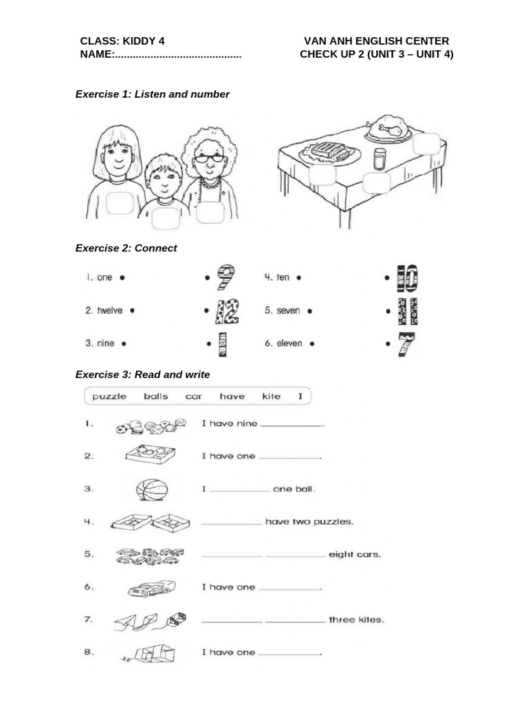 Check Up 2 - Unit3,4 | PDF