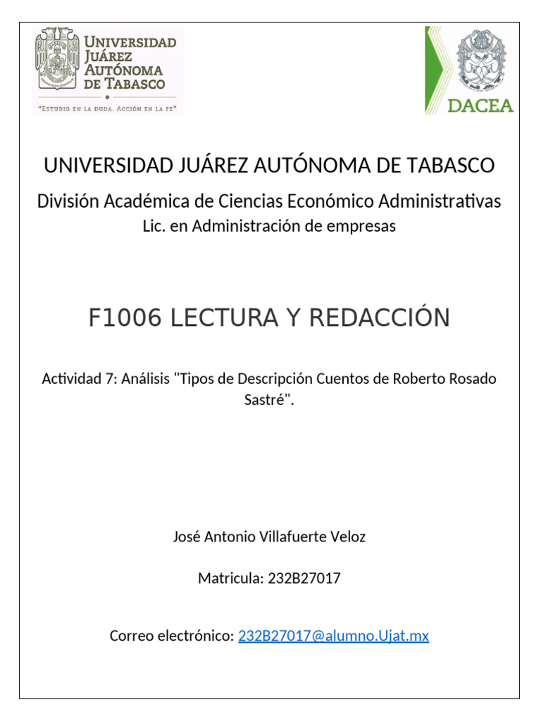 Villafuerte Veloz Jose Antonio U3 Act7 | PDF