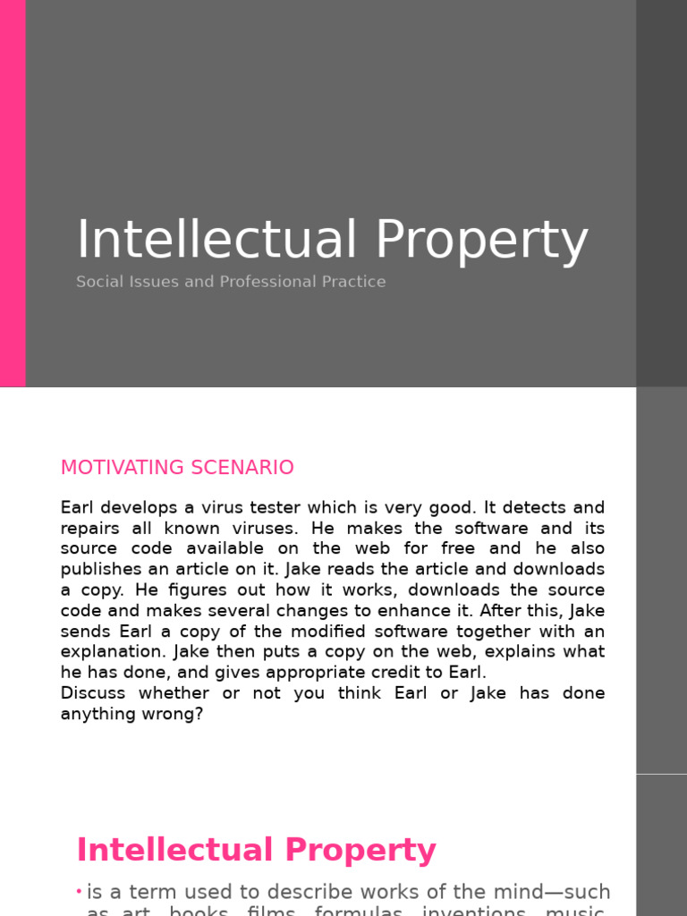Intellectual Property | PDF