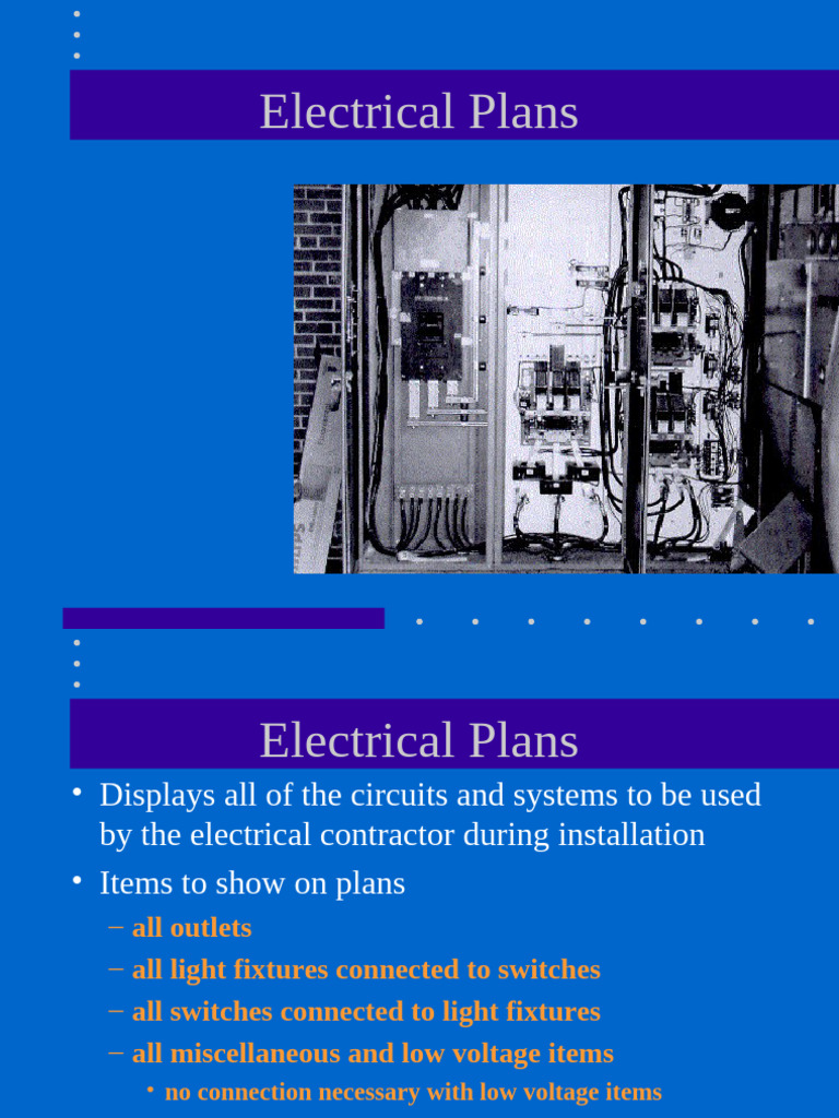 Electrical Plans | PDF