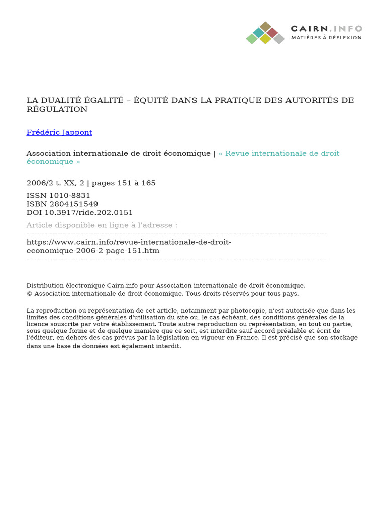 La Dualité Équité-Égalité | PDF