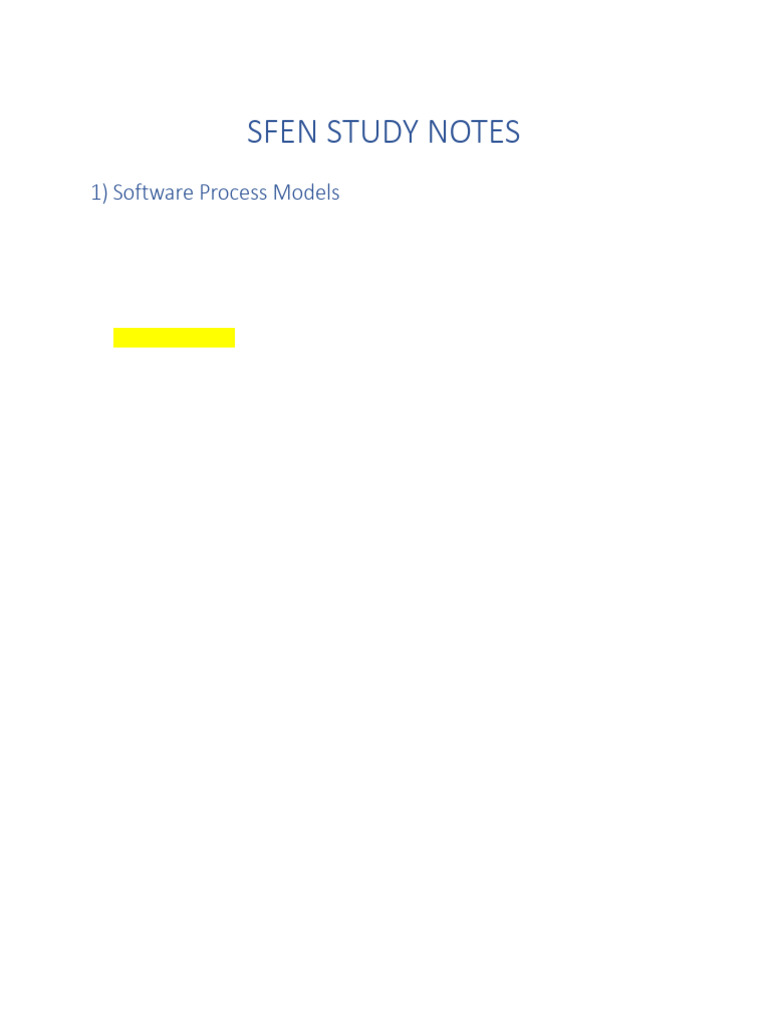 SFEN STUDY NOTES Chapter 1-3 | PDF