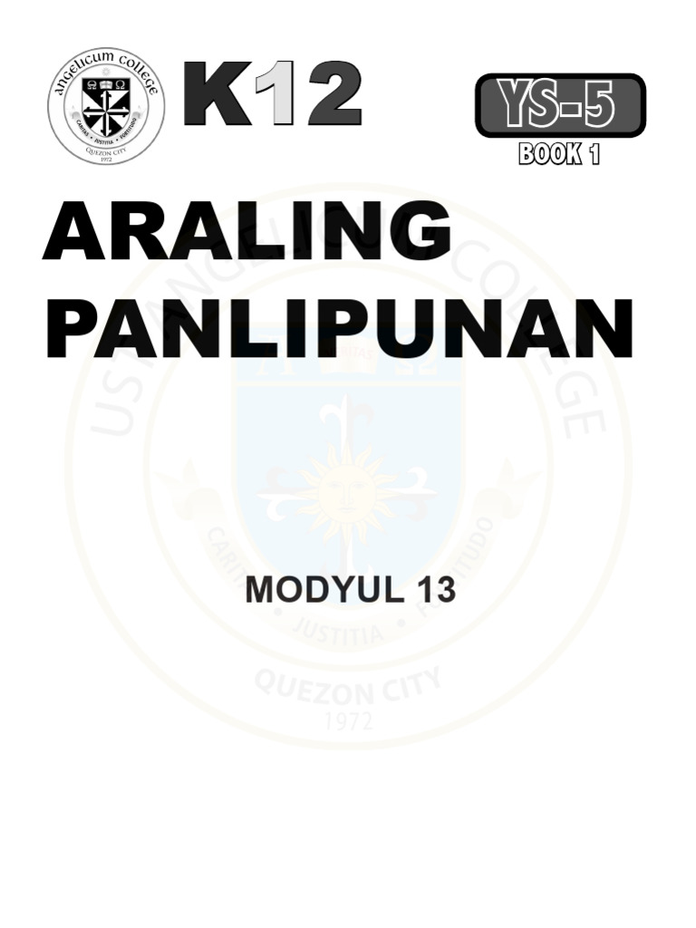 AP 5 Book 1 Mod. 13 Aralin 3 1 | PDF